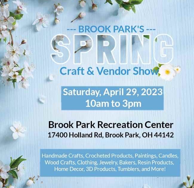 Brook Park's Spring Craft & Vendor Show | Brook Park Recreation Center