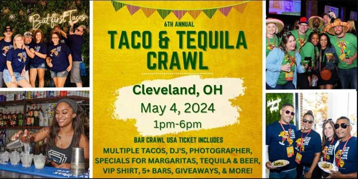 Cleveland Taco & Tequila Bar Crawl: 6th Annual | 1214 W 6th St